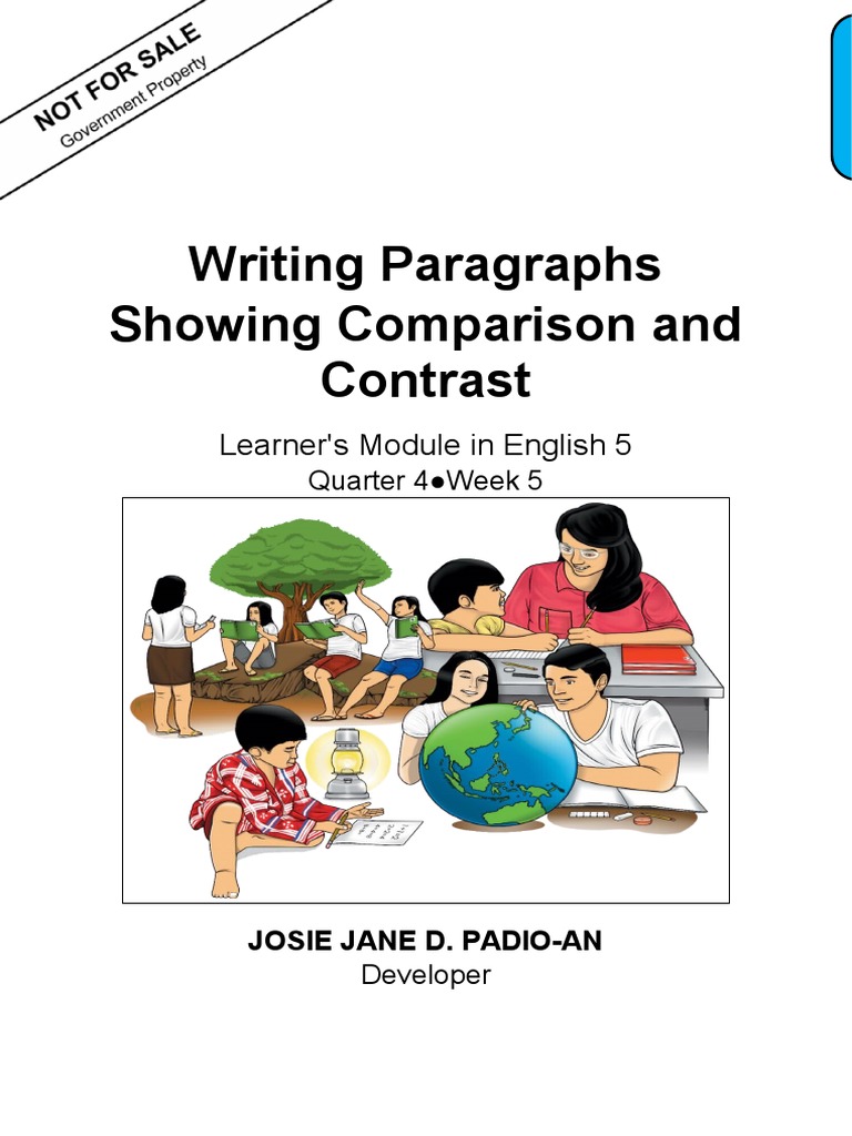Engl5 Q4 W5 - Writing Paragraph Comparison and Contrast - Padioan - Bgo ...