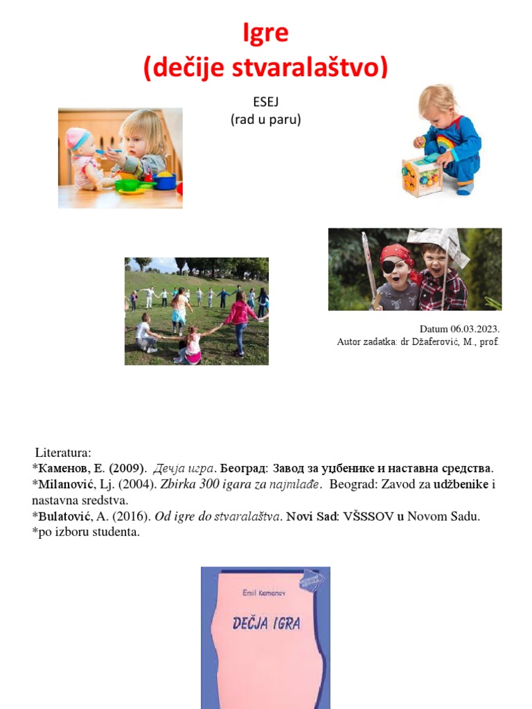 1 IGRE Zadatak Za Studente 2023 PDF | PDF