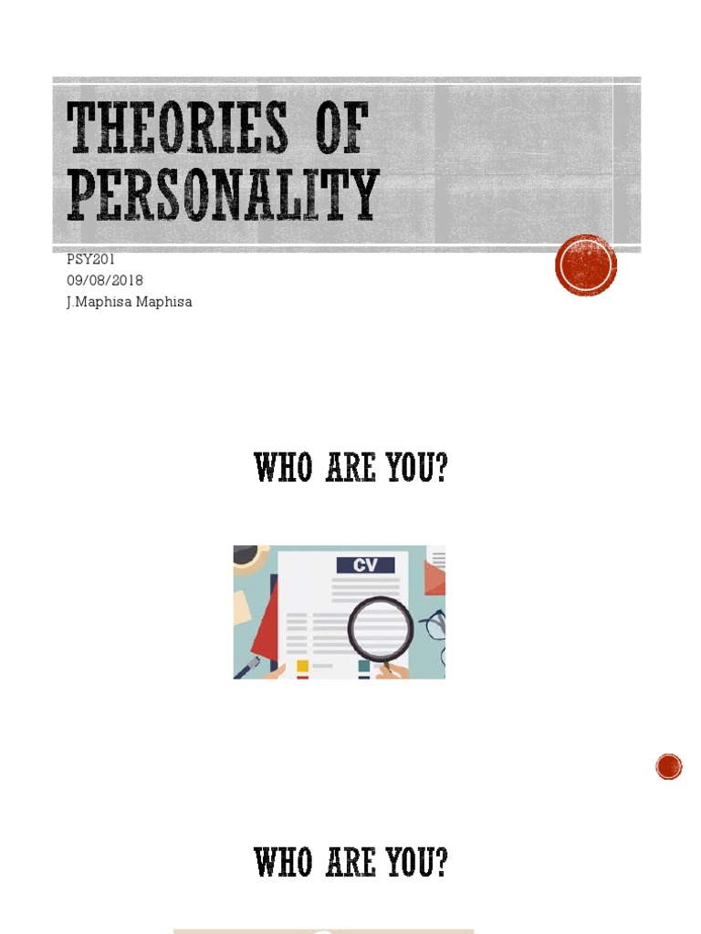 Theories of Personality PDF | PDF