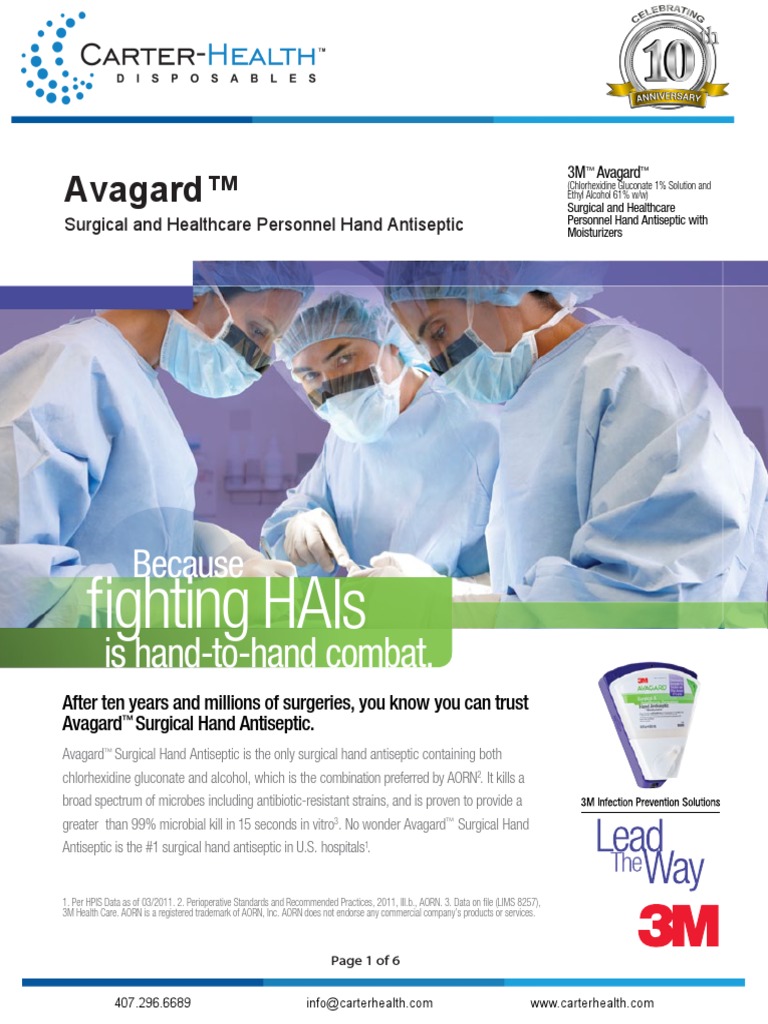 3M Avagard-Hand-Antiseptic-Data-Sheet PDF | PDF | Medical Specialties