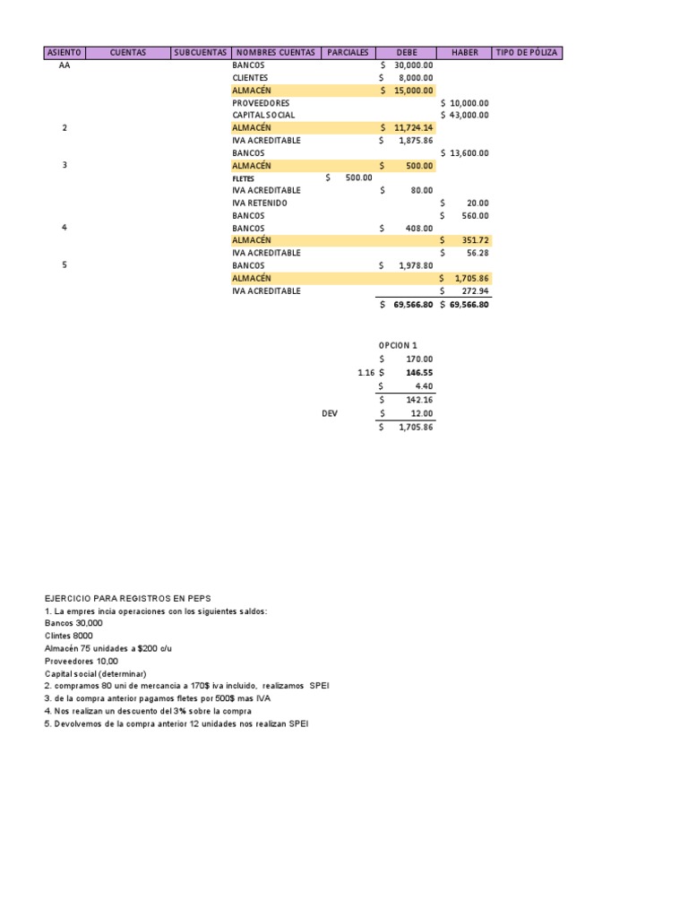 Ejemplo Almacen y Tarjeta Peps | Descargar gratis PDF | Negocios ... Ejemplo Almacen y Tarjeta Peps | Descargar gratis PDF | Negocios ...