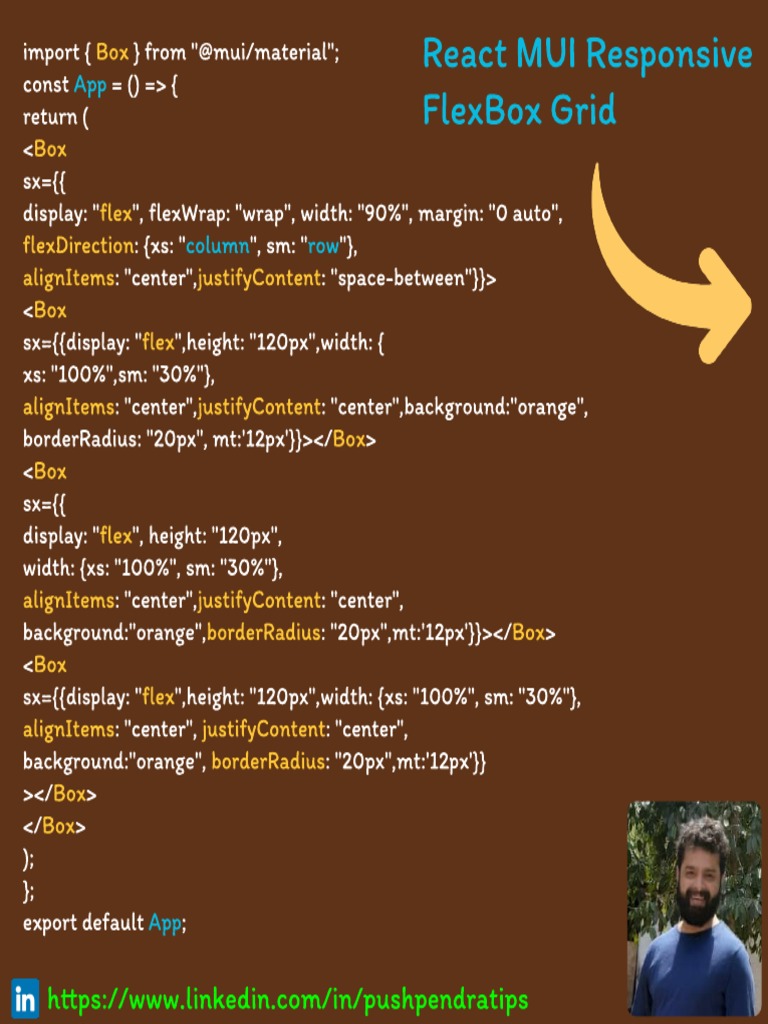 React MUI Responsive FlexBox Grid | PDF
