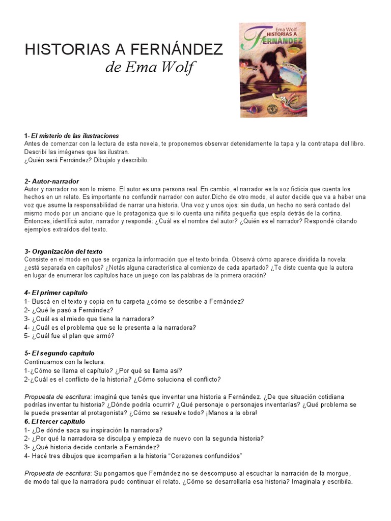 Historias A Fernandez - Ema Wolf | PDF | Narración | Humor
