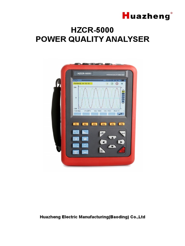 Power Quality and Energy Analyzer | PDF | Ac Power | Battery Charger