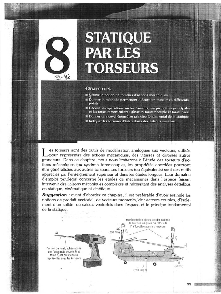 Statique Par Les Torseurs | PDF