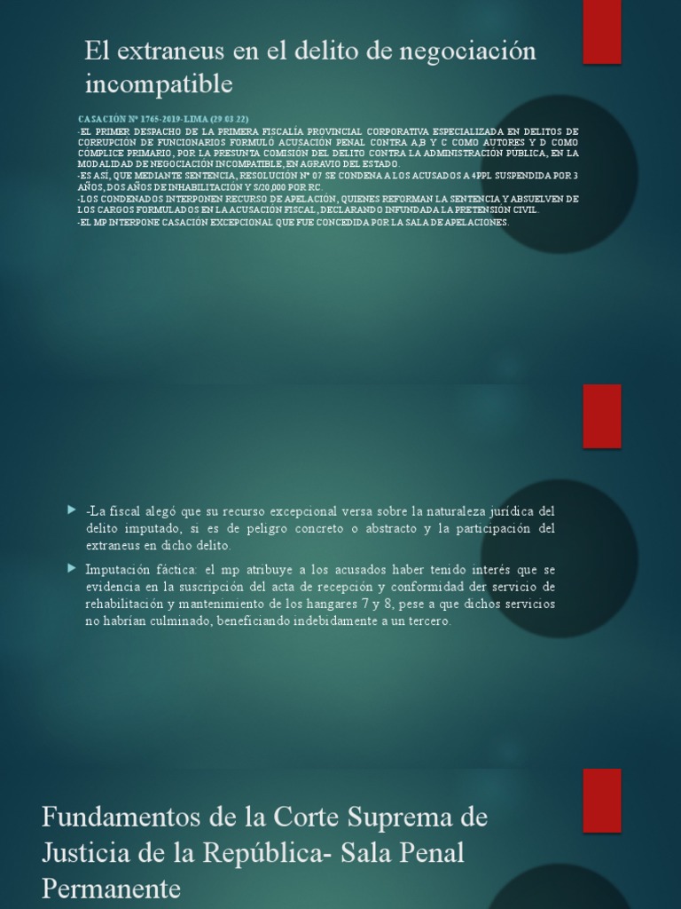 El extraneus en el delito de negociación incompatible | PDF ...