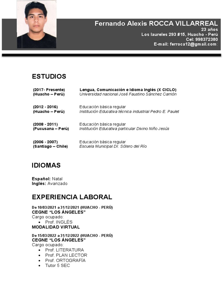 CV Actualizado | PDF