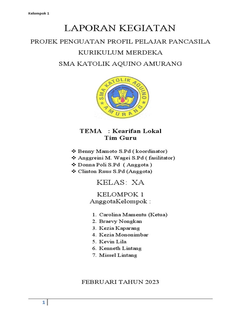 LP Kelompok 1 New Kearifan Lokal | PDF