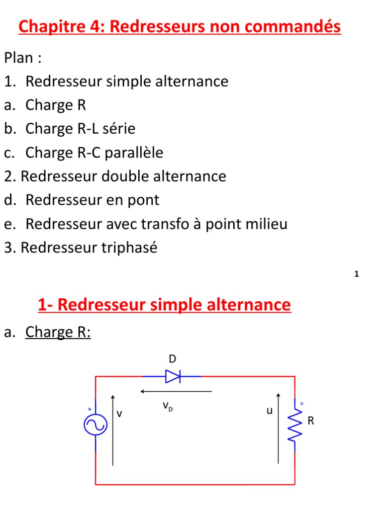 Cours Redresseurs | PDF | Rectifier | Diode