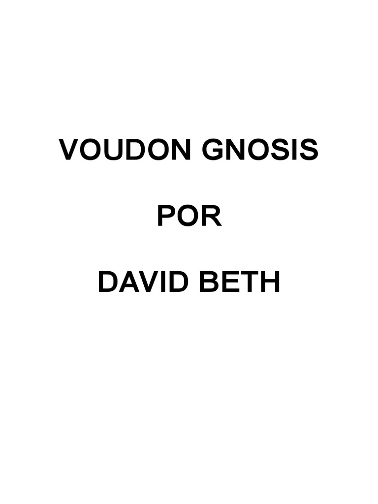 VoudonGnosisBeth PDF | PDF | Gnosticismo | El esoterismo