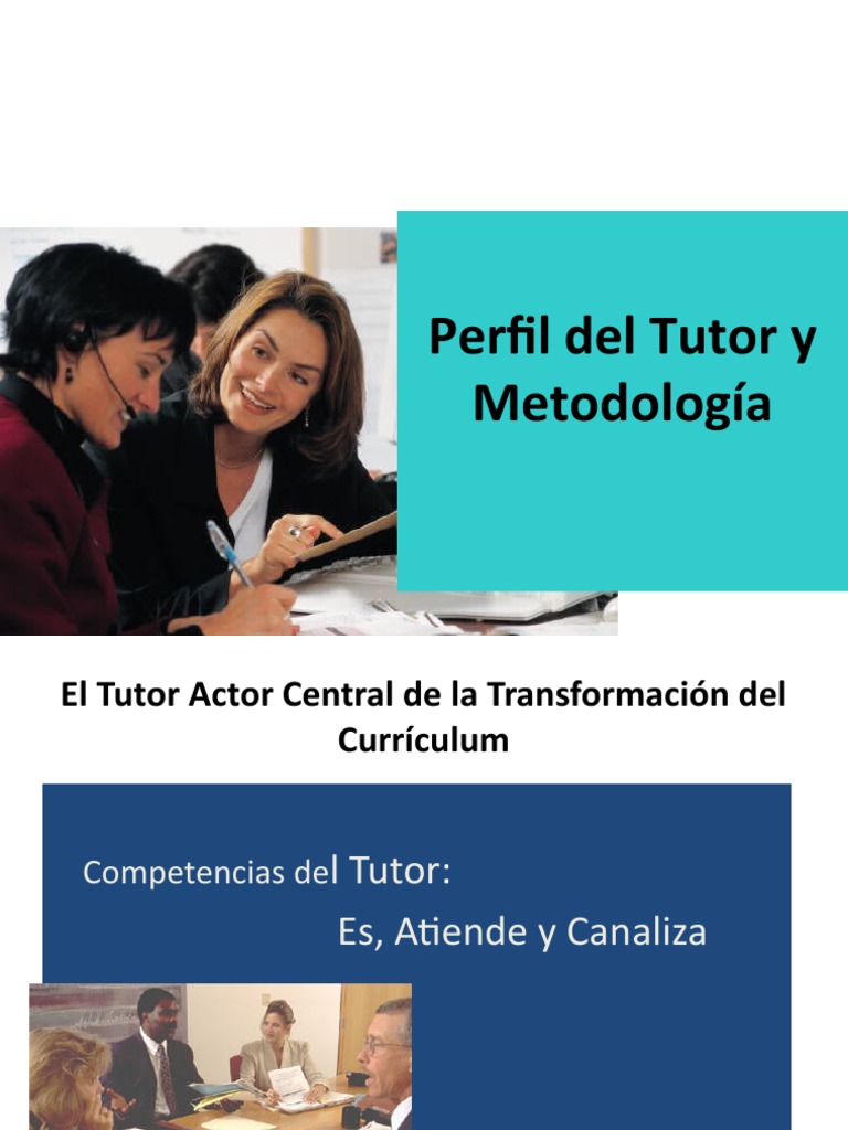 Perfil del Tutor.ppt | PDF | Aprendizaje | Plan de estudios