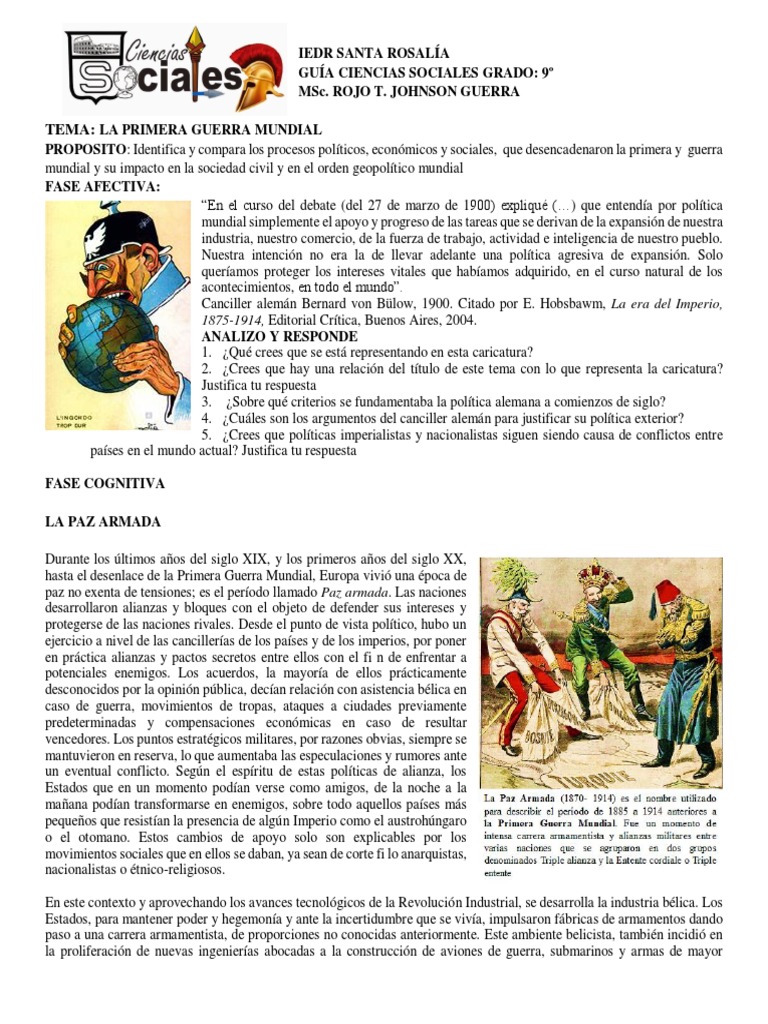 La Primera Guerra Mundial | PDF | Primera Guerra Mundial | Imperio ruso