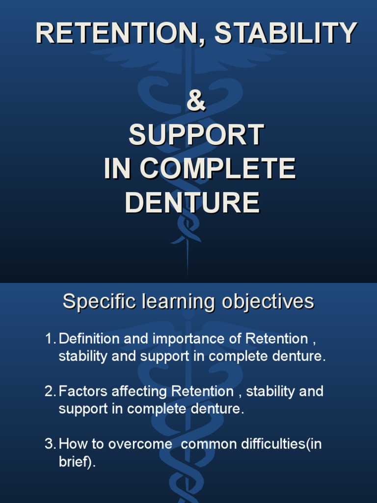 Retention - Stab 16 12 14 | PDF | Dentures | Tongue