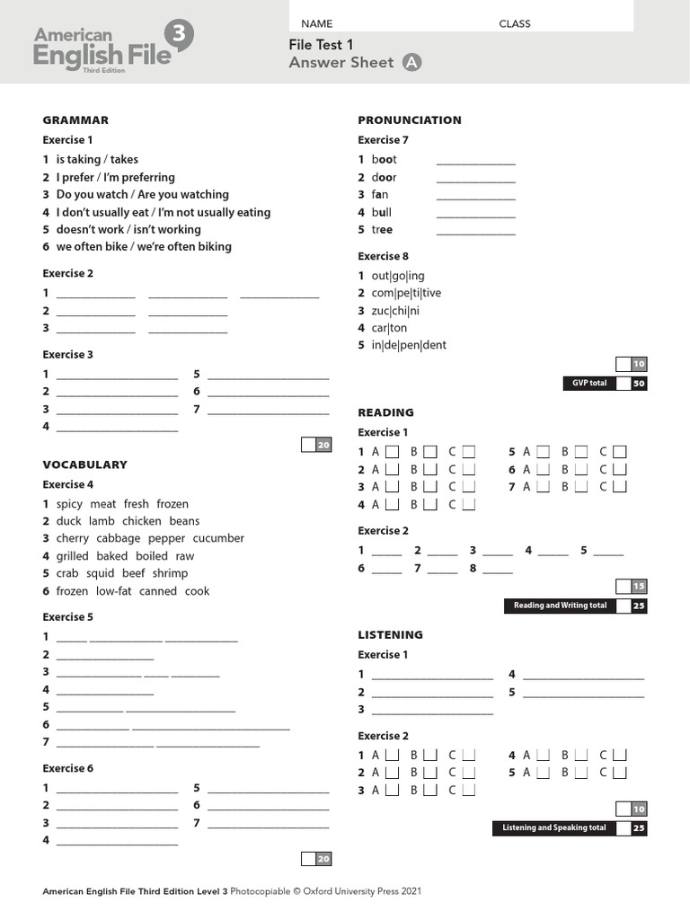 Aef3e L3 Filetest 1a Answer Sheet Pdf Asian Cuisine Food And