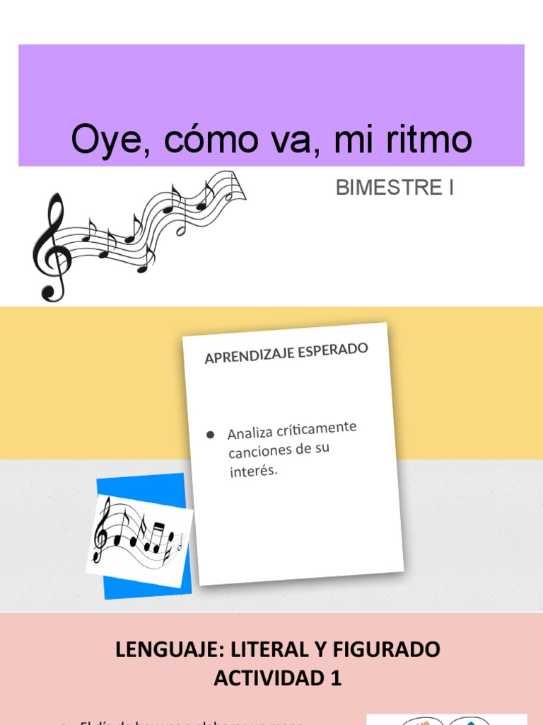 Oye Cómo Va, Mi Ritmo | PDF | Rima | Recursos poéticos