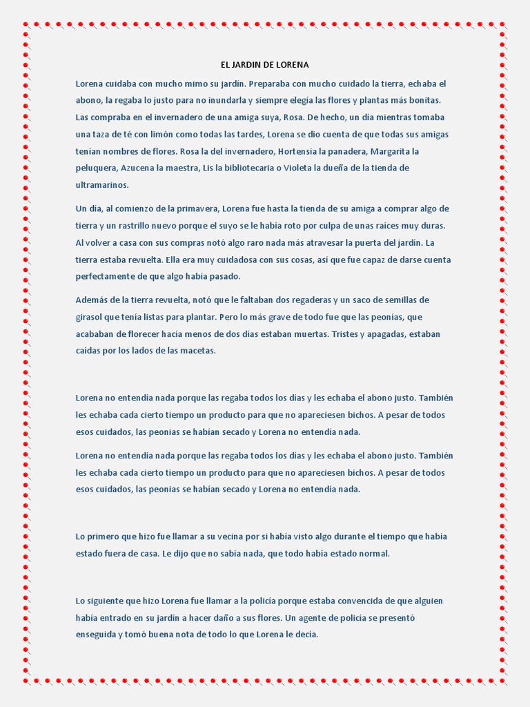 El Jardin de Lorena (Merci Alexandra) 4 B | PDF