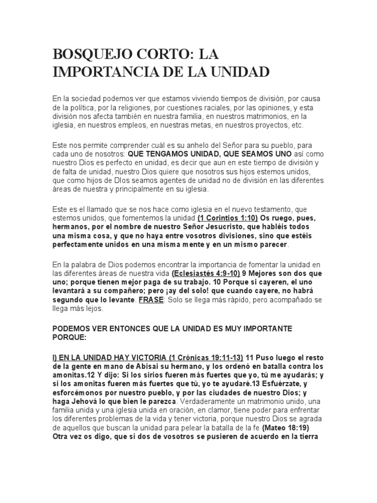 Bosquejo Corto | PDF