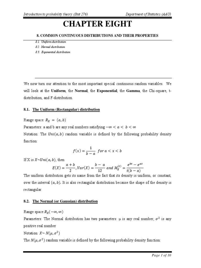 Ch9 Part Ii Pdf Chi Squared Distribution Normal Distribution