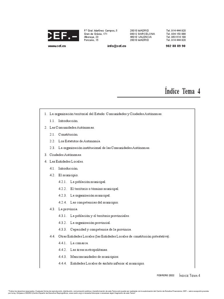 TEMA 4 Aghp - Orgest | PDF | Gobierno local | Judicaturas