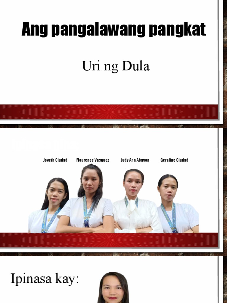 Uri NG Dula Final | PDF