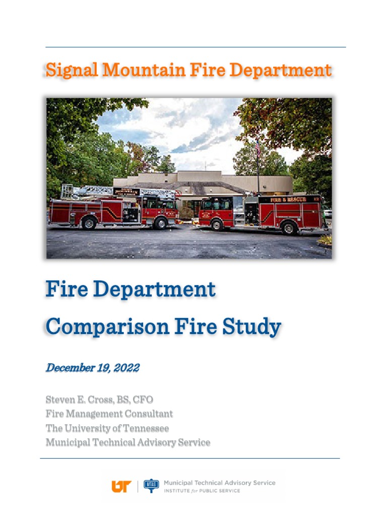 2023 Signal Mountain Comparision Fire Study Final | PDF | Risk | Public ...