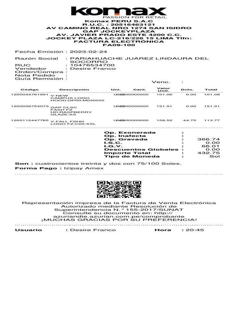 Factura Con Descuento PDF | PDF