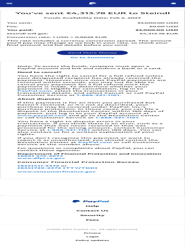 PayPal Send Money Success | PDF | Pay Pal | Financial Services