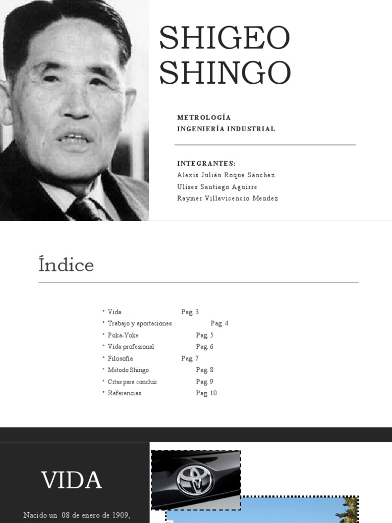Shingeo Shingo | PDF | Producción y fabricación | Sector secundario de la economía