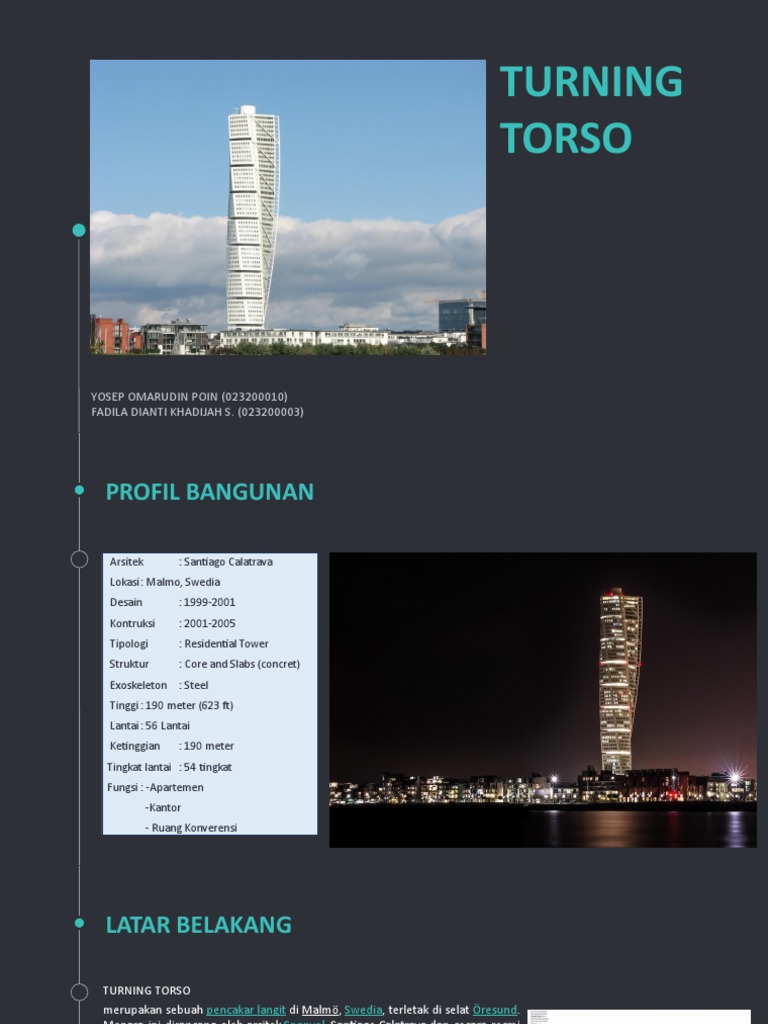 Turning Torso: Ikon Arsitektur Malmö | PDF
