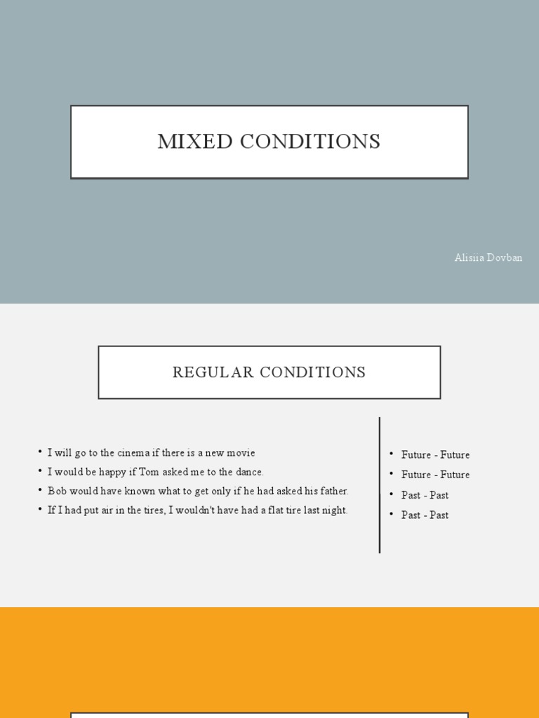 Mixed Conditionals | PDF | Linguistic Morphology | Language Mechanics