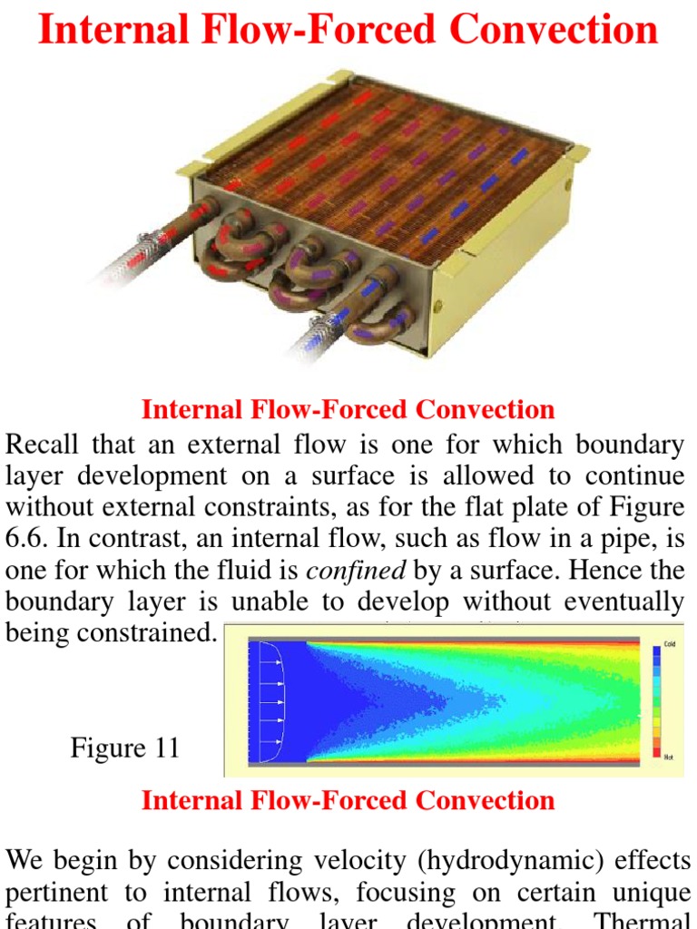 8 Internal Flow-Forced Convection PDF | PDF | Boundary Layer | Heat Transfer
