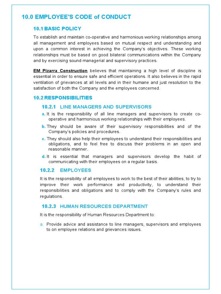 Code of Conduct | PDF | Sexual Harassment | Justice