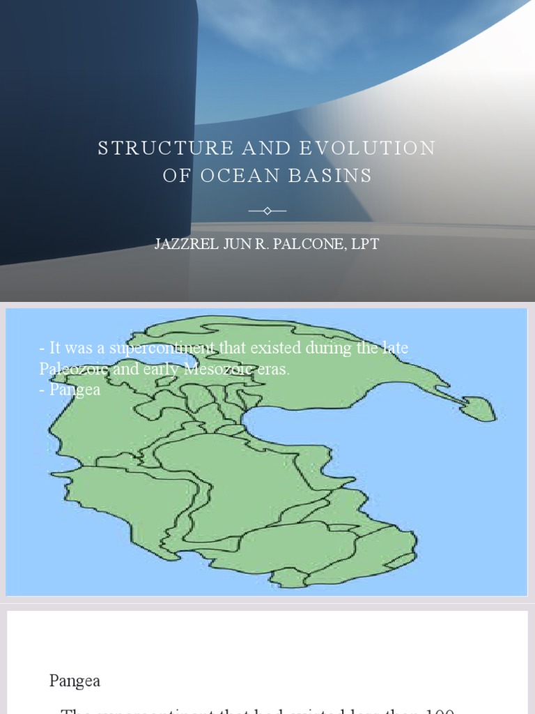 EARTH SCIENCE Q2 W4 L1 Structure and Evolution of Ocean Basins Part 1 | PDF