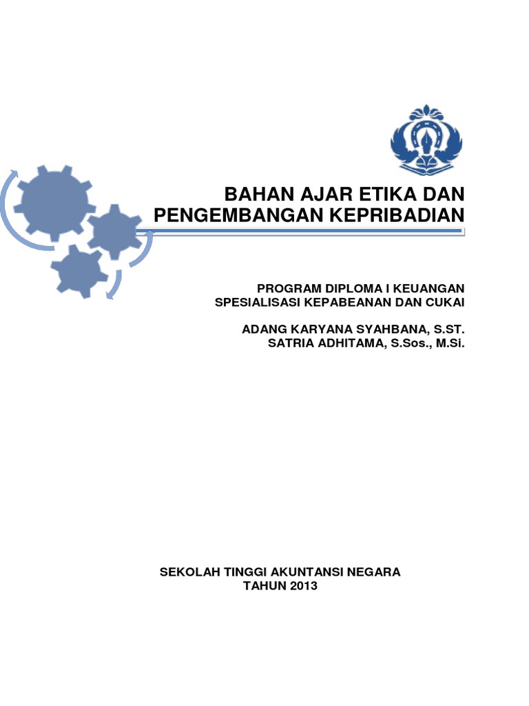 Bahan Ajar Etika Dan Pengembangan Keprib PDF | PDF