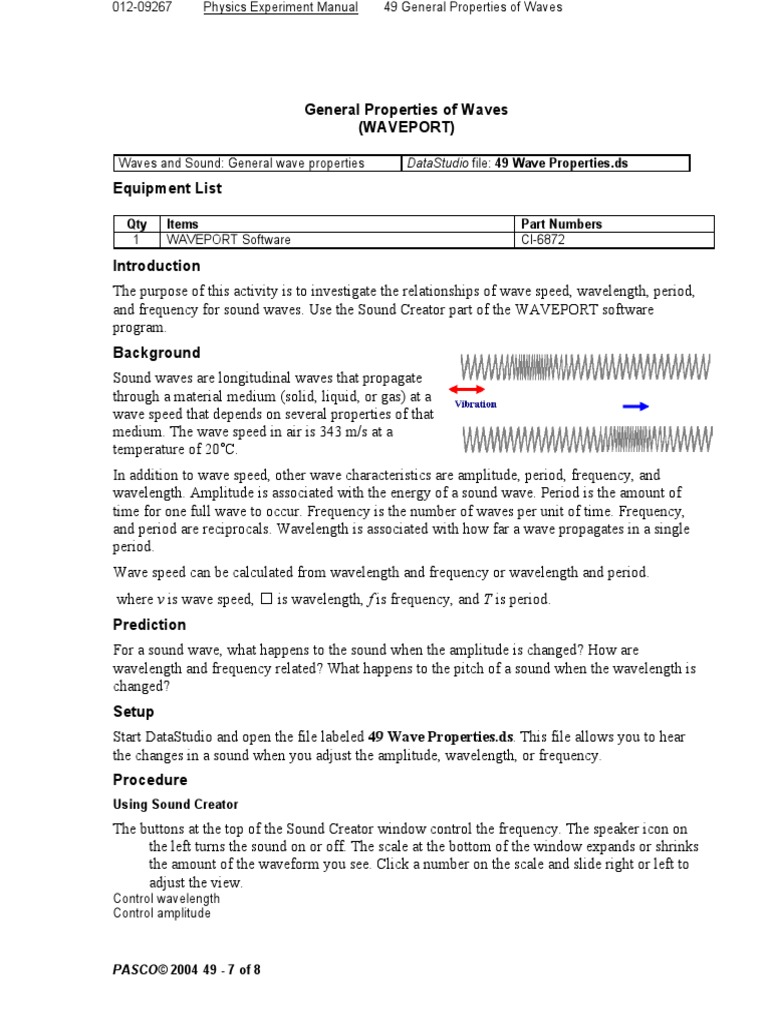 49 General Wave Properties | PDF | Waves | Sound