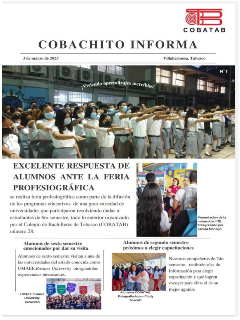 Equipo 02 - Gaceta Escolar - CCM2 - 6E PDF | PDF
