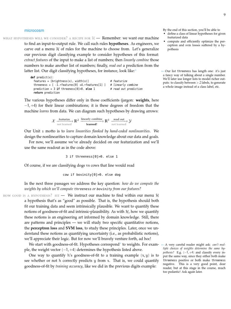 Unit 1 Lecture 2 | PDF | Support Vector Machine | Loss Function