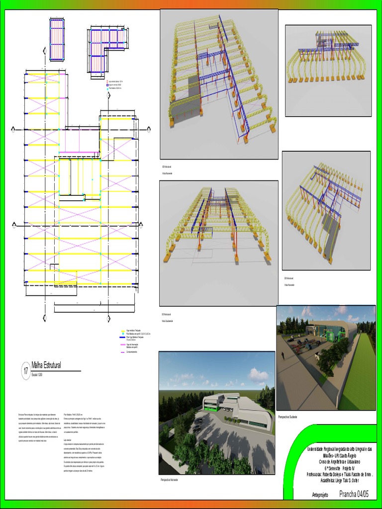 Malha Estrutural 17: Prancha 04/05 | PDF | Engenharia Estrutural