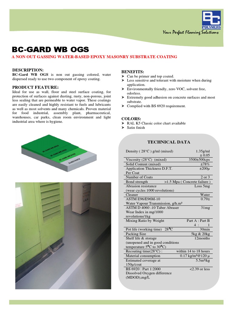 Pds-Bc-Gard WB Ogs | PDF | Concrete | Epoxy