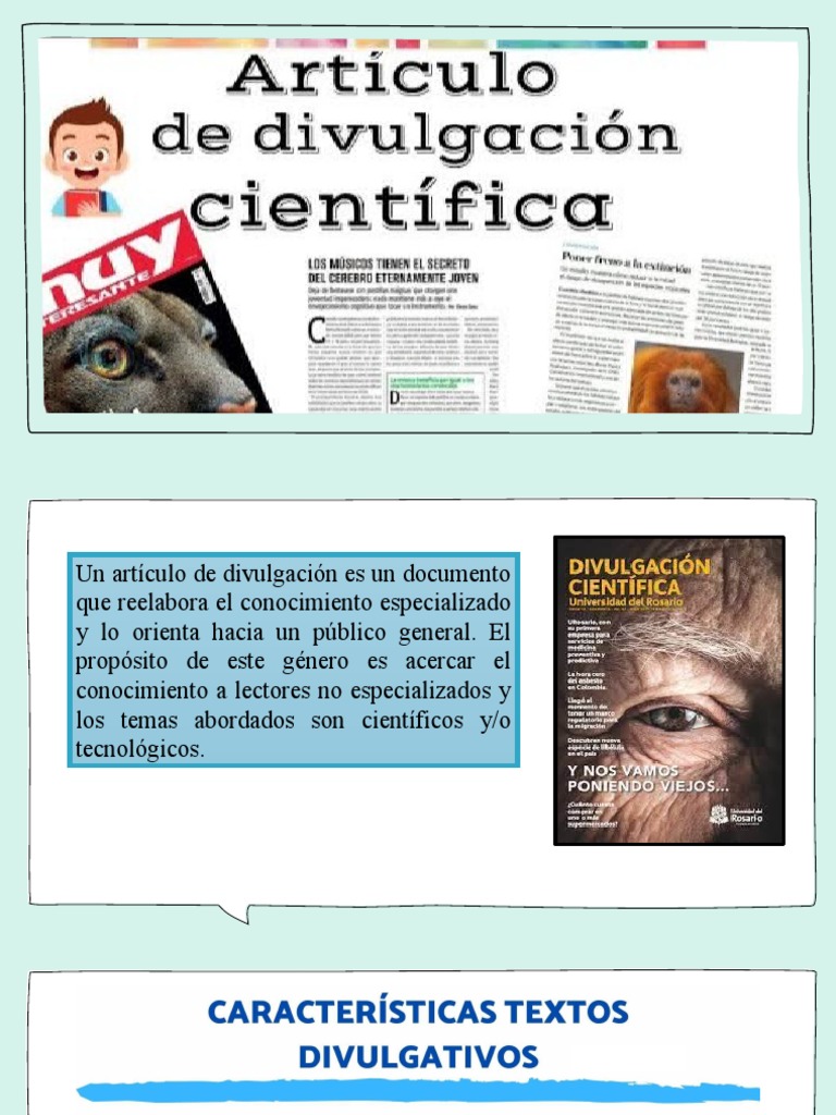 El Artículo de Divulgación Científica | PDF
