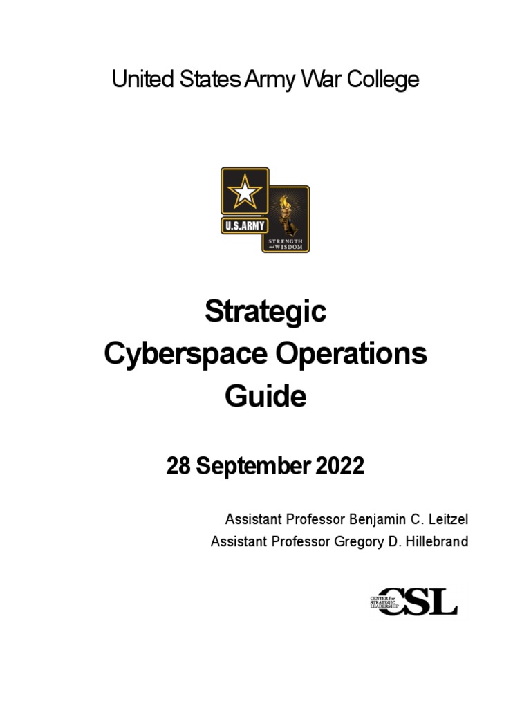 Cyberspace Ops Guide for Students | PDF | Computer Network | Computer Security