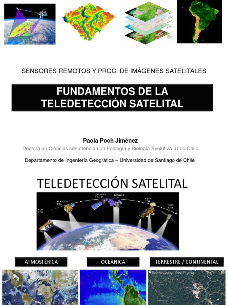 Fundamentos de la teledetección satelital: sensores remotos ...
