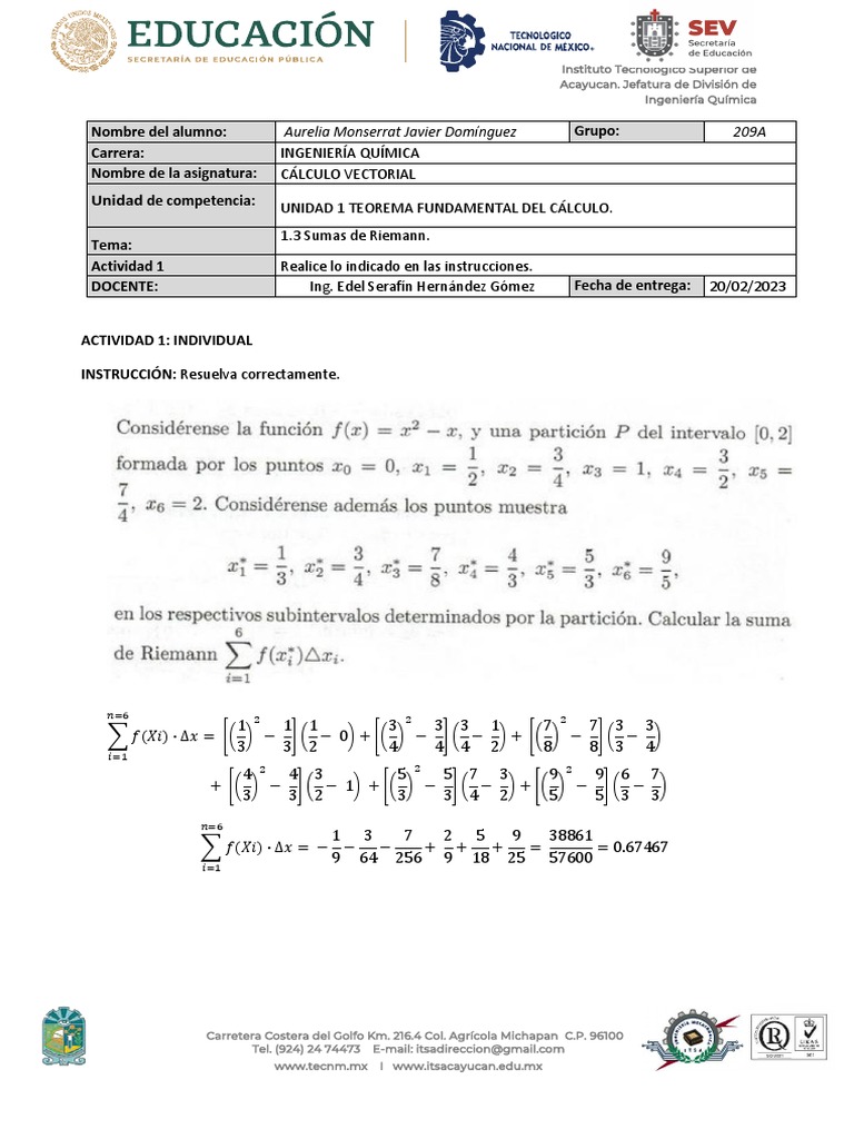 U1 - ACT 3 - JavierDominguezAureliaMonserrat | PDF