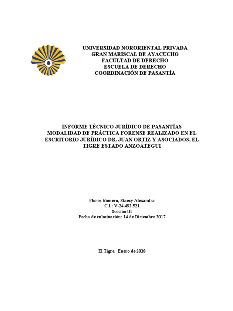 Informe de Pasantía en Derecho Laboral | PDF | Derecho laboral | Salario