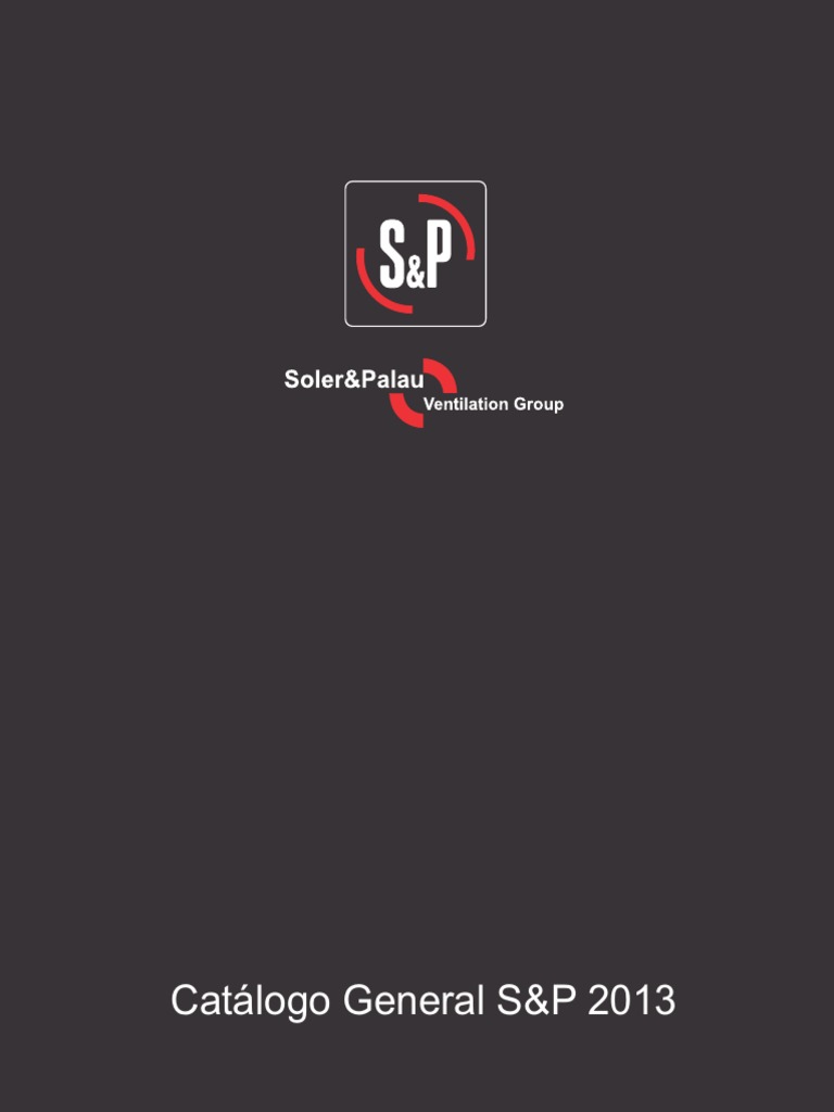 SP Soler Palau Ventilacion Industrial Catalogo PDF | PDF