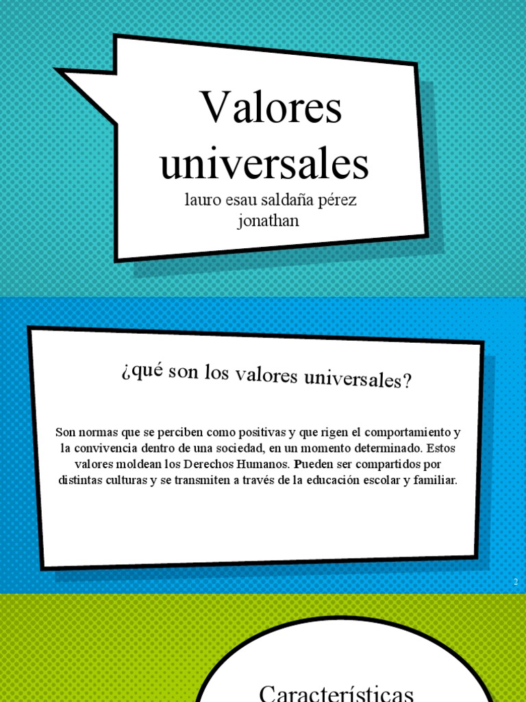 Características y Ejemplos de Valores Universales | PDF | Amor | Sociedad