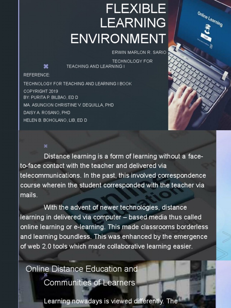Flexible Learning Environment | PDF | Moodle | Distance Education