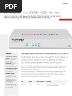 Fortigate 70F Series: Data Sheet | PDF | Security | Computer Security