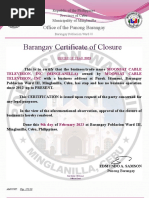 Brgy - Certification of Land Ownership | PDF