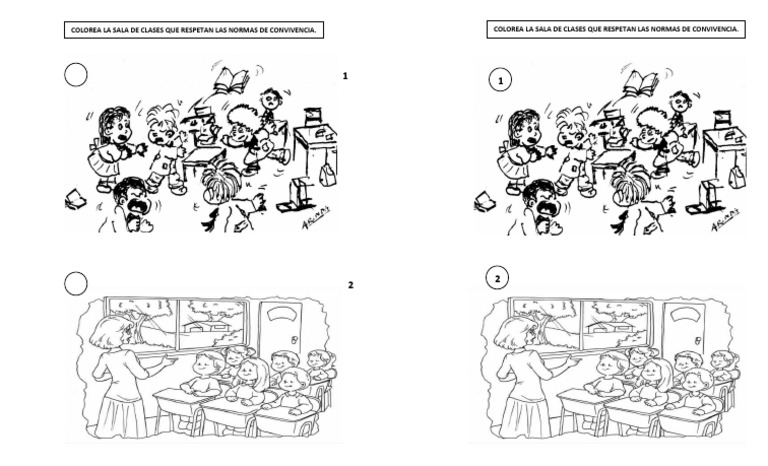 Aula Desordenada y Aula Ordenada | PDF